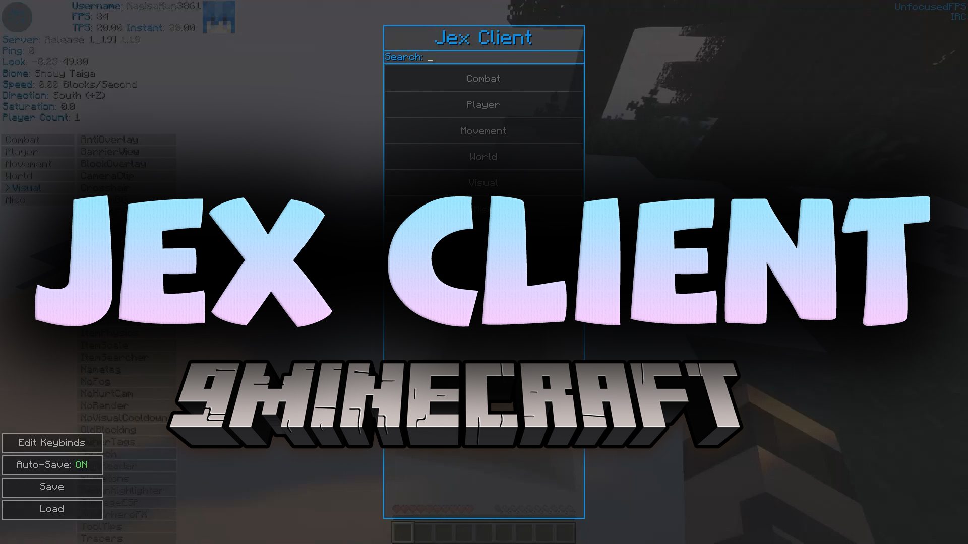 Jex Client Mod (1.19.2, 1.18.2) - Xray for Anarchy Servers - Mc-Mod.Net