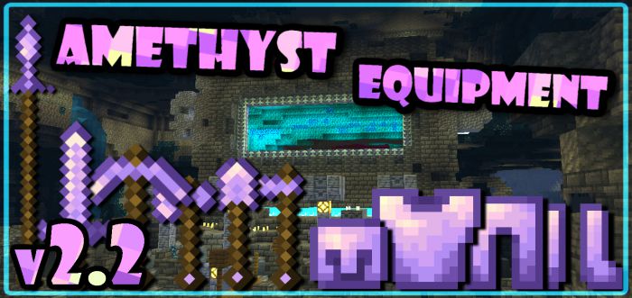 Amethyst Equipment Addon (1.19, 1.18) - Armor, Tools, and Spear - Mc ...