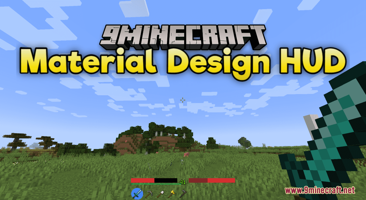 Material Design HUD Resource Pack (1.19.2, 1.18.2) - Texture Pack - Mc-Mod.Net