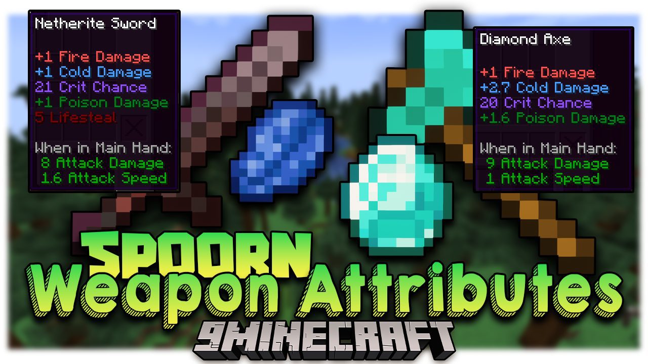 Spoorn Weapon Attributes Mod (1.19.2, 1.18.2) - Randomized Weapon ...