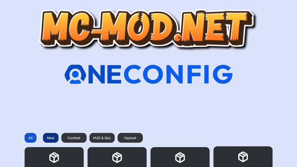 OneConfig Bootstrap Mod (1.12.2, 1.8.9) - Library for OneConfig's Mods - Mc-Mod.Net