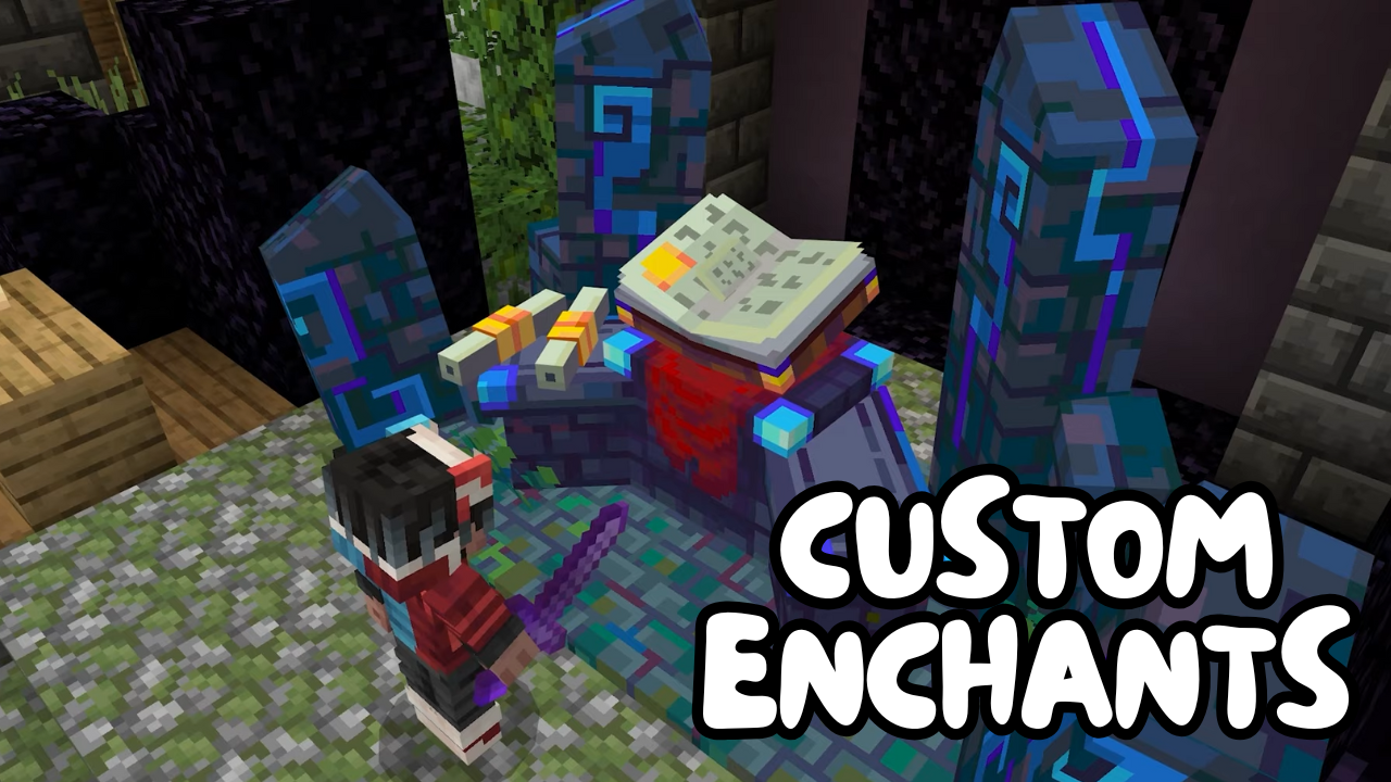 Custom Enchants Addon (1.21) - MCPE/Bedrock Mod - Mc-Mod.Net