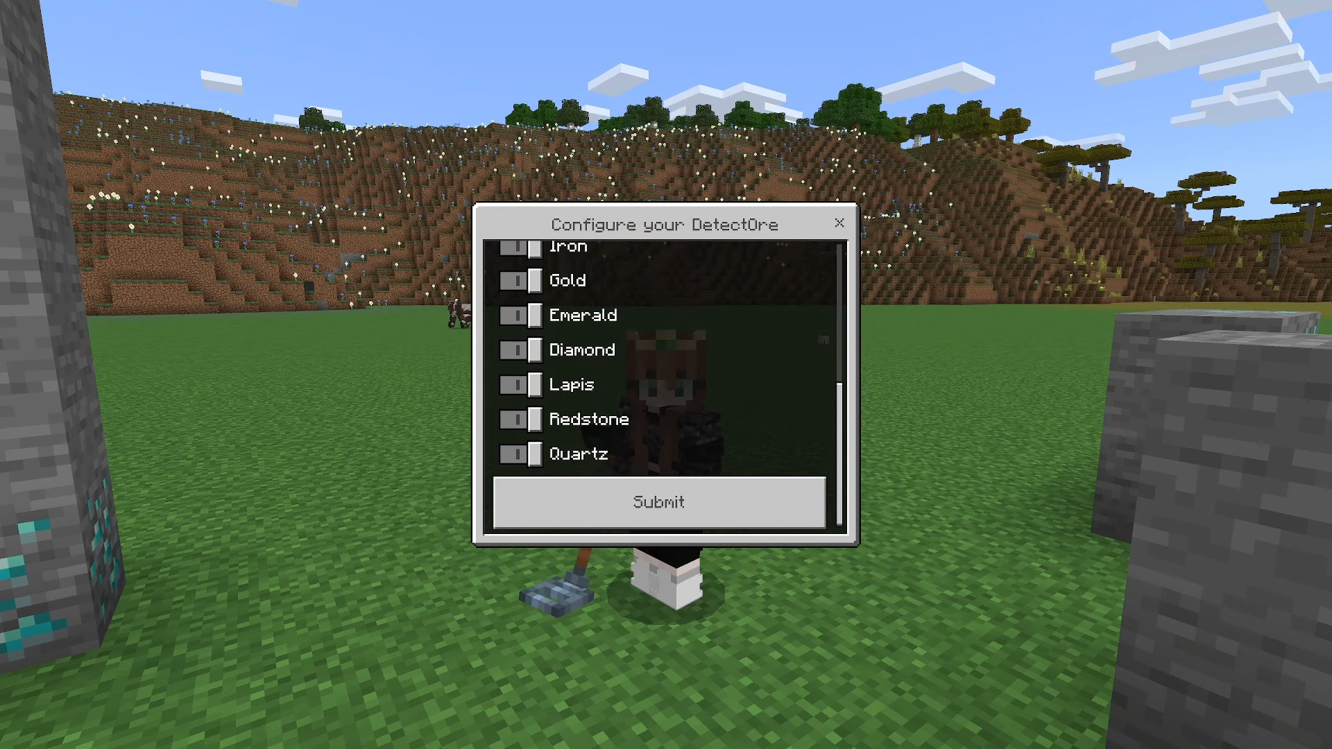 Detect Ore Addon (1.21) - MCPE/Bedrock Mod - Mc-Mod.Net