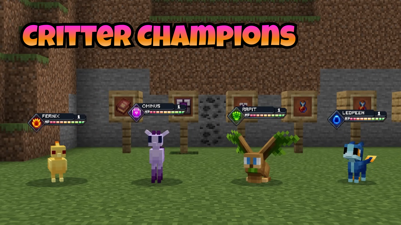 Critter Champions Addon (1.21) - MCPE/Bedrock Mod - Mc-Mod.Net