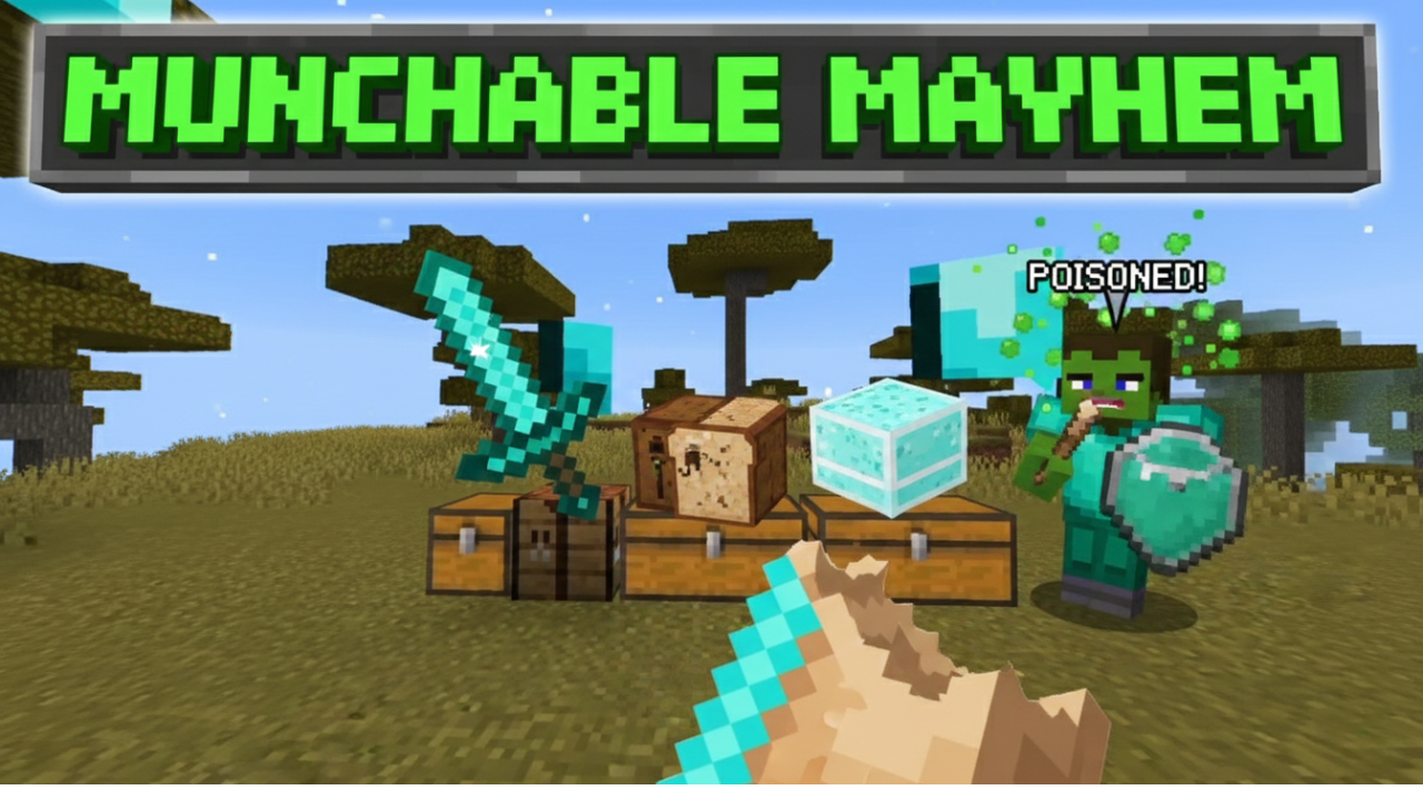 Munchable Mayhem Addon (1.21) - MCPE/Bedrock Mod - Mc-Mod.Net