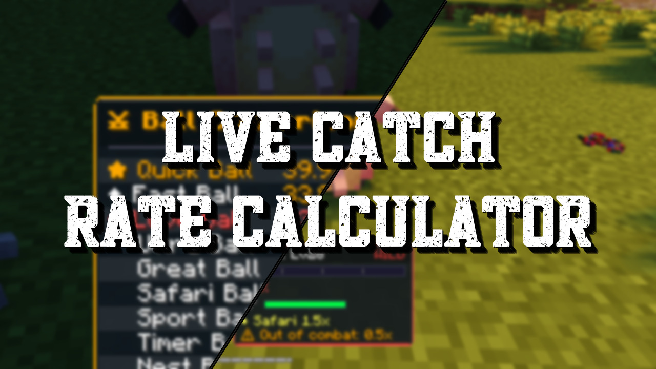 Live Catch Rate Calculator Mod (1.21.11) - Mc-Mod.Net
