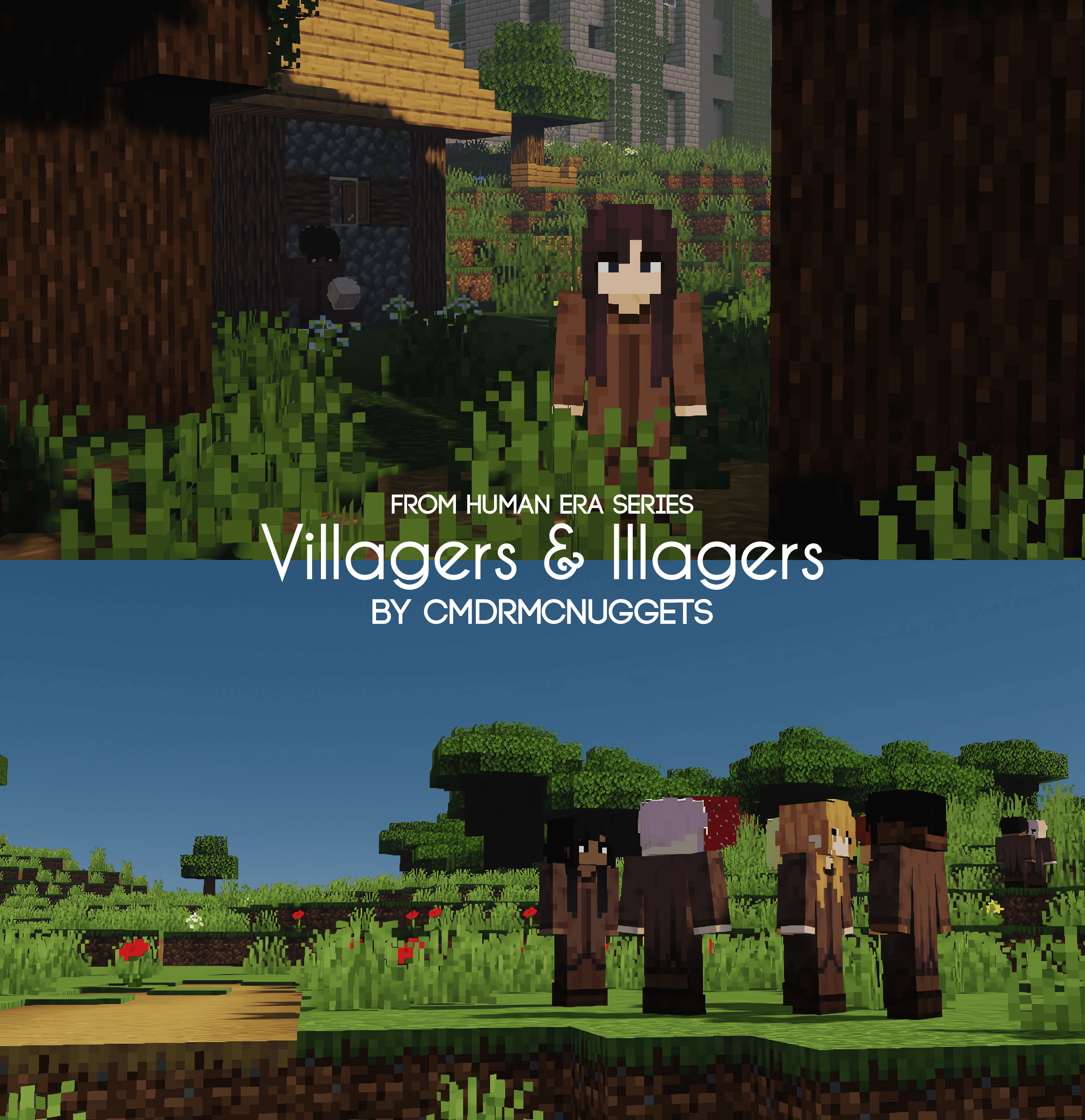 [ Bedrock ] Human Era: Villagers & Illagers X Actions N Stuff Texture ...