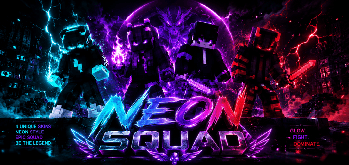 Neon Squad Skin Pack (26.10) - MCPE/Bedrock - Mc-Mod.Net