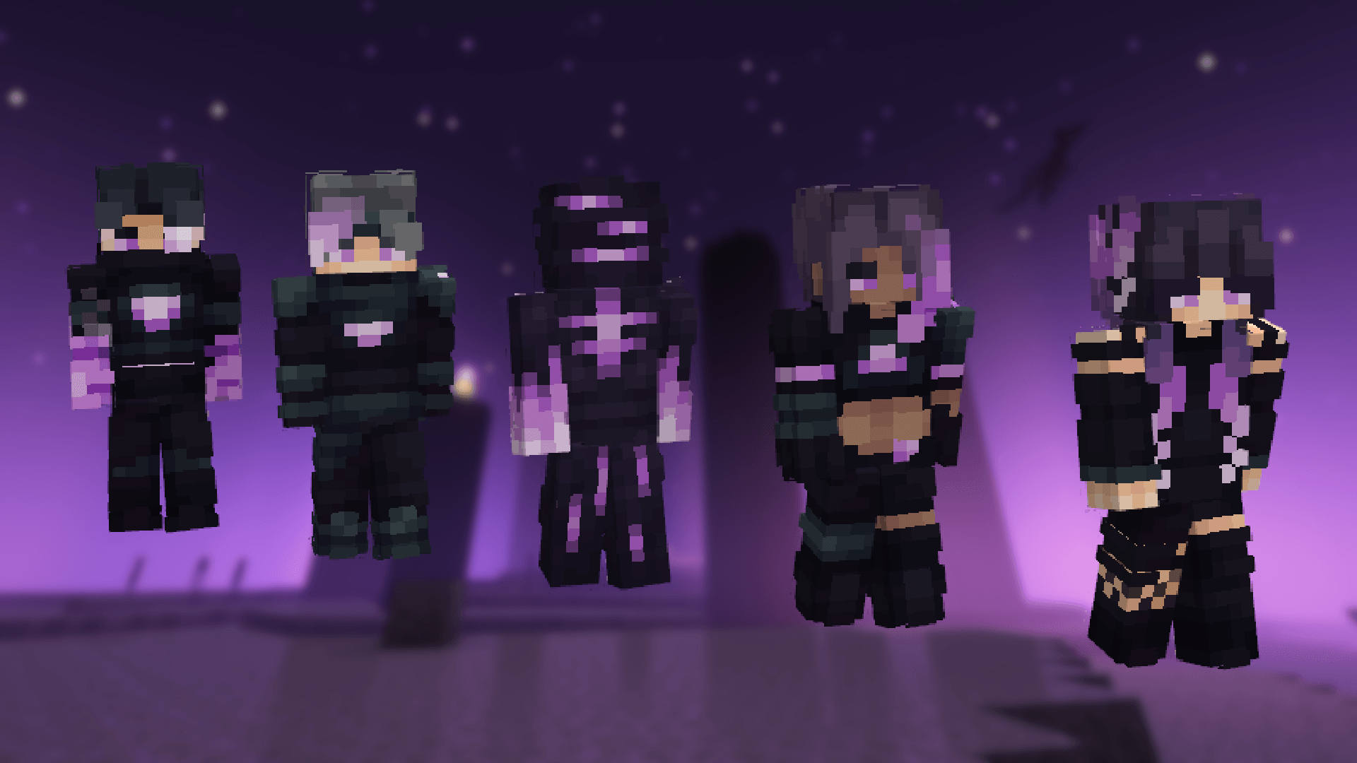 Ender Agents Skin Pack By Mikkeeeyyyy (1.21) - MCPE/Bedrock - Mc-Mod.Net