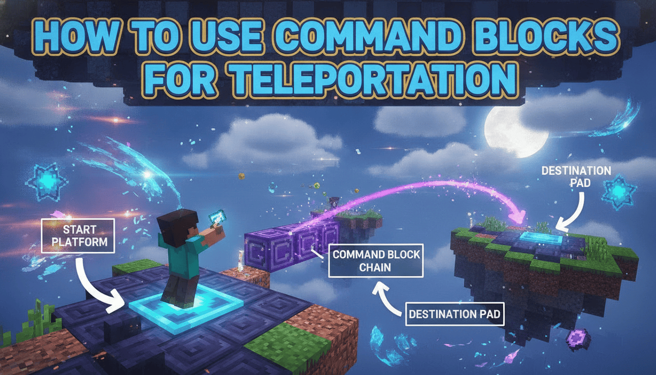 How to use command blocks for teleportation in Minecraft? - Mc-Mod.Net