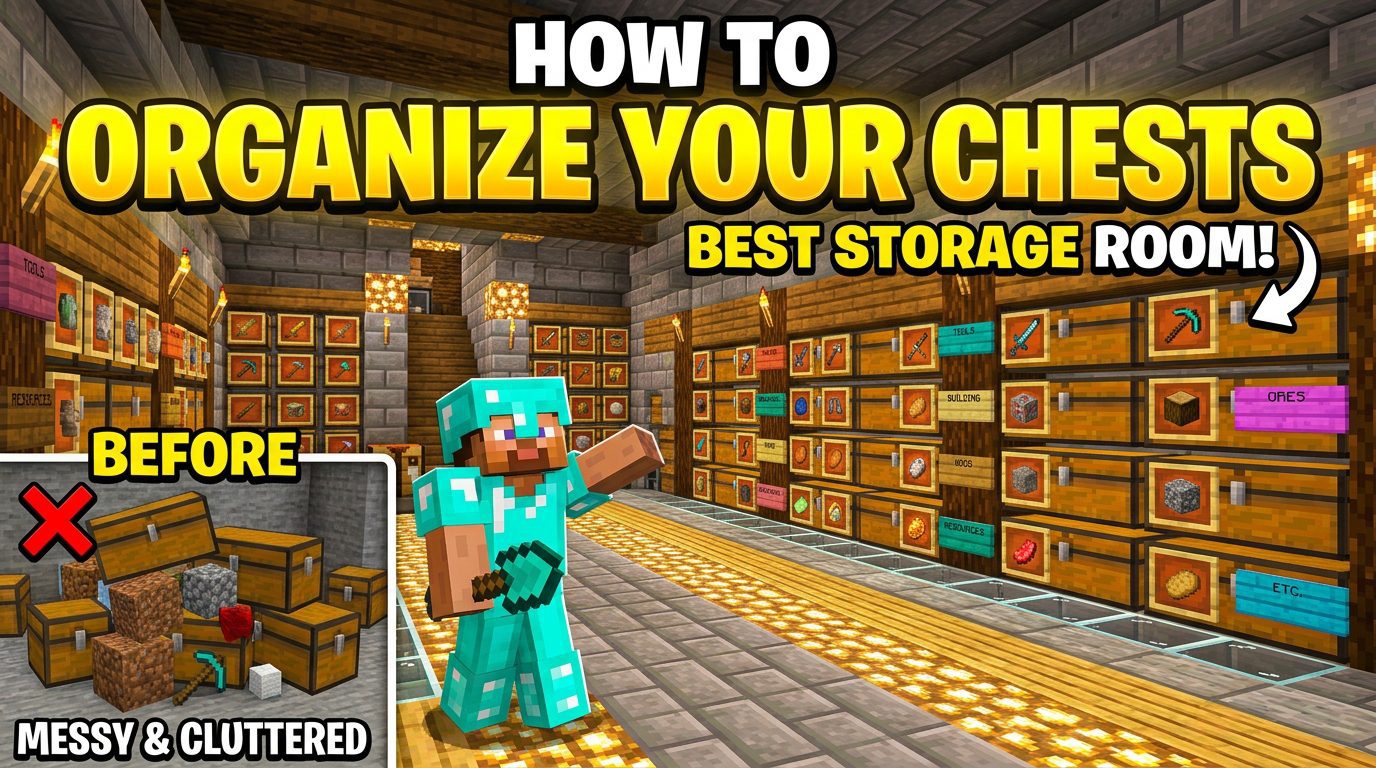 How to Organize Your Chests in Minecraft: Best Storage Room Layouts ...